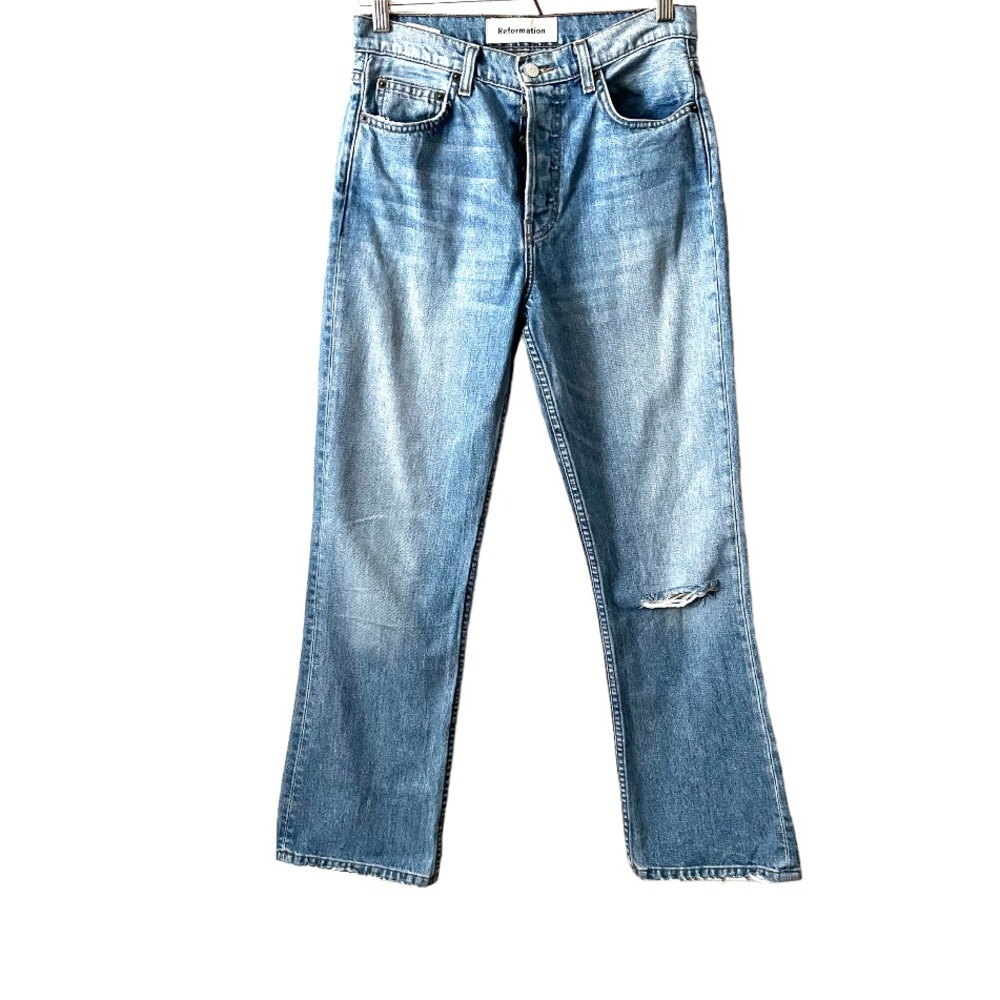 Reformation Jordi Kick Flare Arches Wash Size 26 - Gem